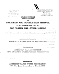 C110-77: American National Standard for Ductile-Iron and Gray-Iron ...